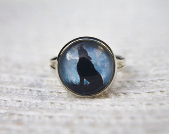 Wolf ring | Etsy