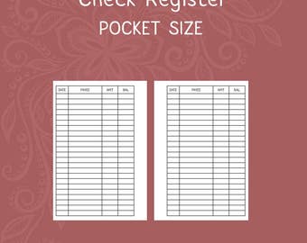 Check register | Etsy