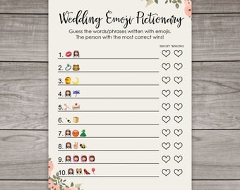 Wedding pictionary | Etsy