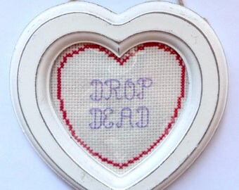 Heart drop frame | Etsy