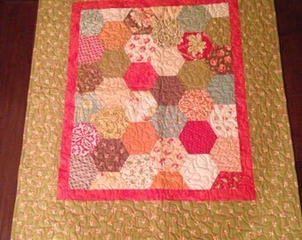 Hexie quilt | Etsy