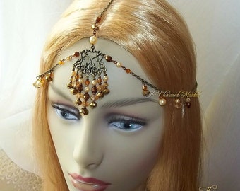 Beaded headpiece | Etsy