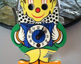 Clown clock | Etsy