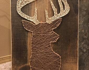 Deer head string art | Etsy