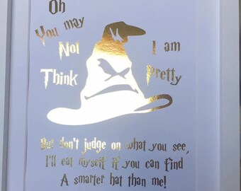 Sorting hat print | Etsy