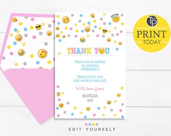 Emoji thank you | Etsy
