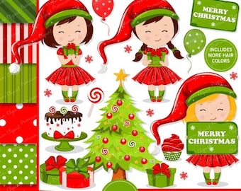 Elf clipart | Etsy