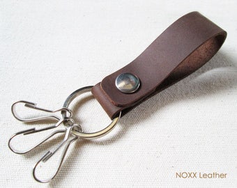 Leather Key Fob Belt Leather Keychain Belt Clip Key Chain