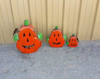 Unique rustic metal pumpkin related items | Etsy