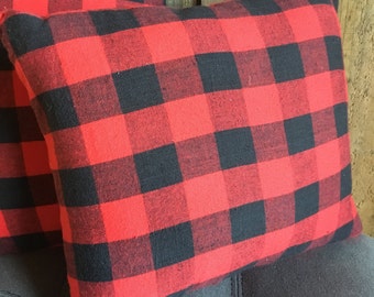 Red buffalo check | Etsy