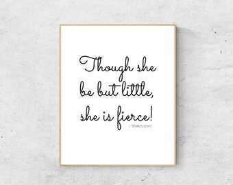She is fierce quote | Etsy