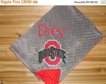 Ohio state blanket | Etsy