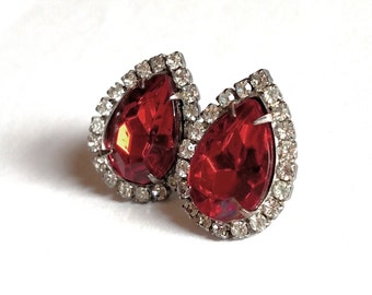 Ruby red glitter | Etsy