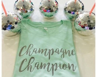 Champagne tshirt | Etsy