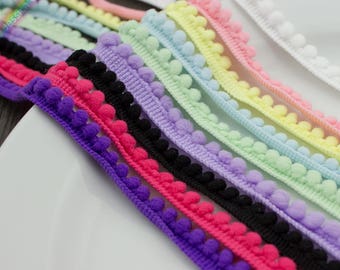 Mini pom pom trim | Etsy