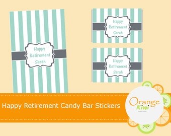 Unique retirement candy bar related items | Etsy