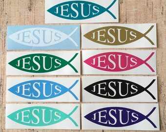 Christian fish decal | Etsy