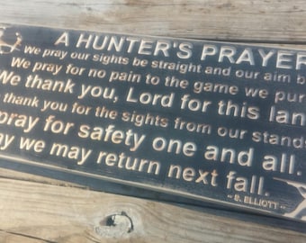 Hunters prayer | Etsy