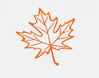 Maple leaf decal | Etsy
