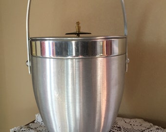Silver ice bucket | Etsy