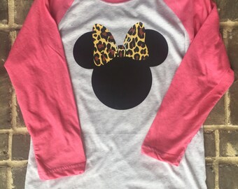 Leopard minnie mouse | Etsy