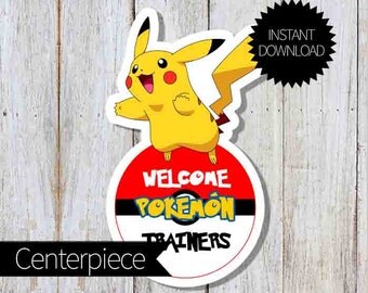 Pikachu cake topper | Etsy