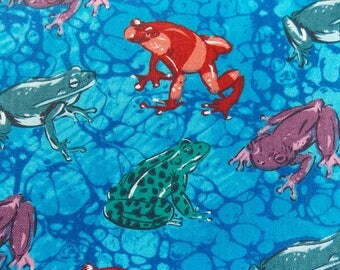 Frog fabric | Etsy