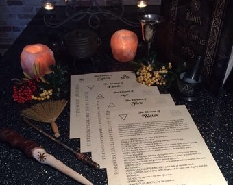 Spell book pages | Etsy