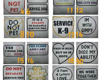 Service dog patch | Etsy