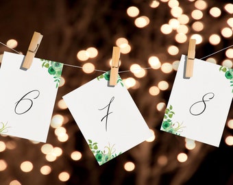 Garden table numbers | Etsy