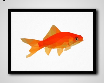Goldfish print | Etsy