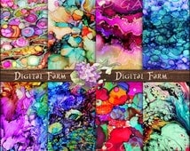 Unique alcohol ink related items | Etsy