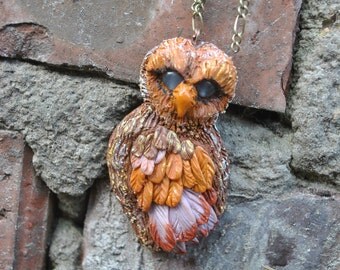 Unique clay owl related items | Etsy
