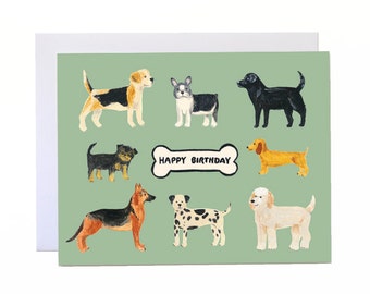 Puppy card | Etsy