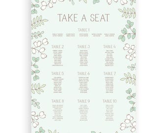 Wedding table plan | Etsy