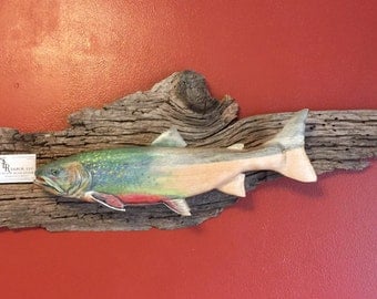 Trout carving | Etsy