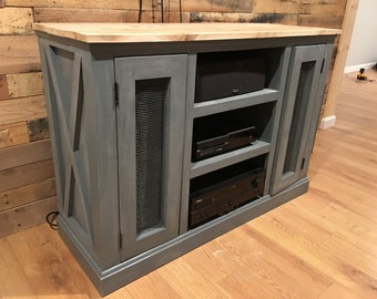 Unique rustic media center related items | Etsy