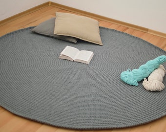 Crochet rope rug | Etsy