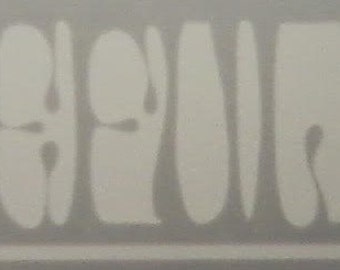 Etched glass decal | Etsy