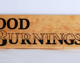 Wood burned sign | Etsy