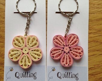 Quilled keychain | Etsy