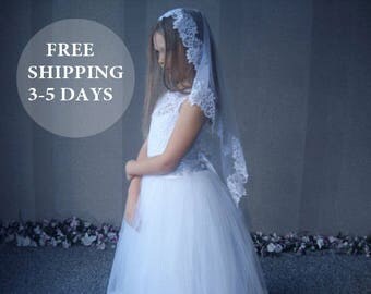 Communion veil | Etsy