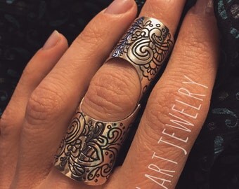 Full finger ring | Etsy