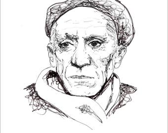 Picasso sketch | Etsy