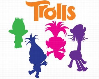 Trolls movie svg | Etsy