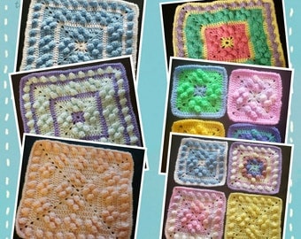 Bird Granny Square PATTERN PDF Crochet nest 2 different