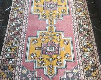 Pink oushak rug | Etsy