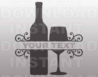 Split monogram | Etsy