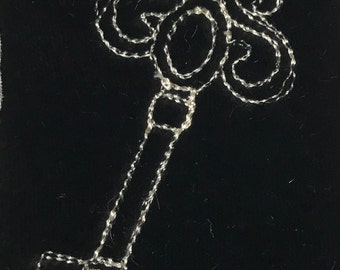 Skeleton key fabric | Etsy