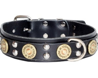 Bullet dog collar | Etsy